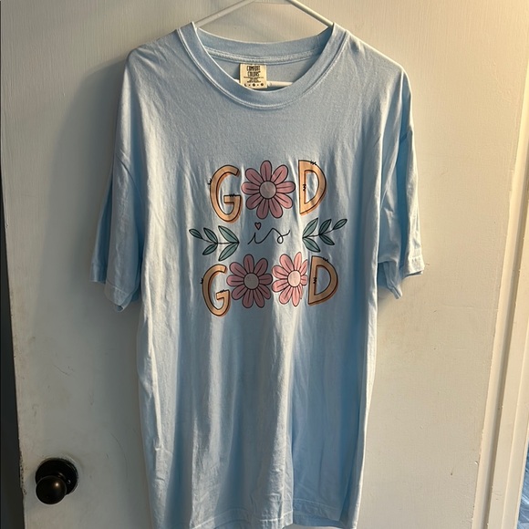 Comfort Colors | Tops | Comfort Colors Sky Blue Tee | Poshmark